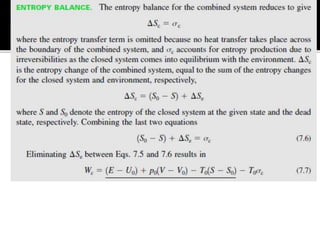 Thermodynamics analysis of energy, entropy and exergy | PPT