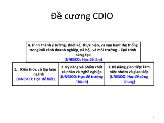 Đề Cương CDIO Và 12 Tiêu Chuẩn CDIO | PPT