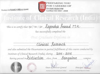 PGDCR (Certificate) | PDF