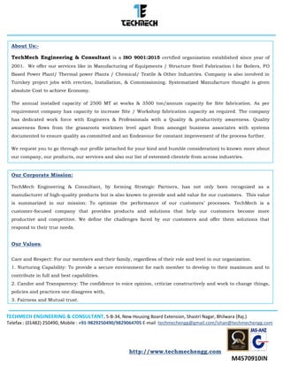 Techmech_new_Profile | PDF