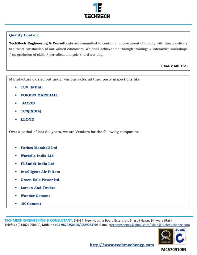 Techmech_new_Profile | PDF