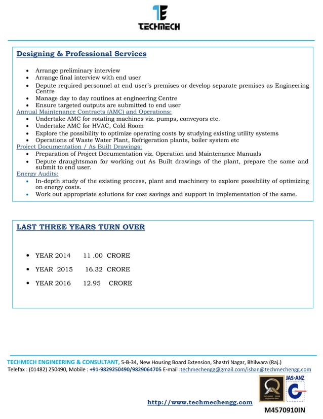 Techmech_new_Profile | PDF