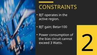 BJT QPoint design Electronics Presentation | PPTX
