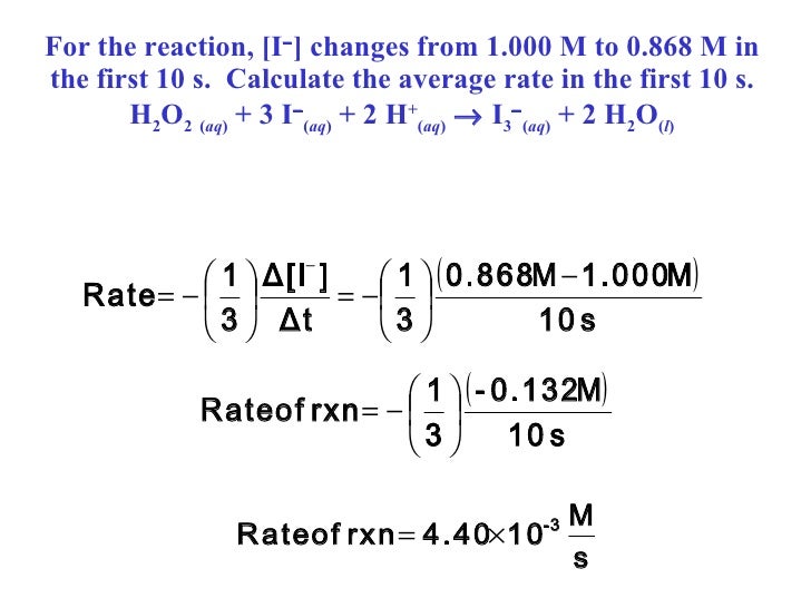 Chemical Kinetics