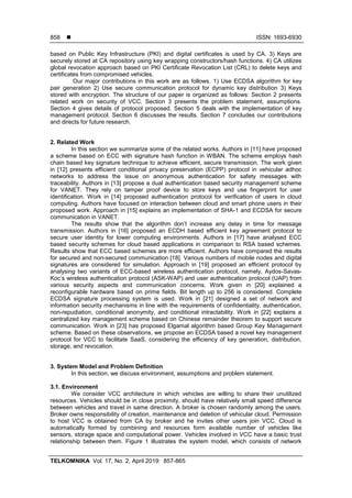 A novel key management protocol for vehicular cloud security | PDF