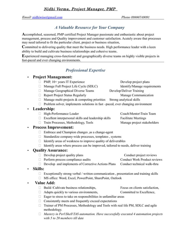 Nidhi_Resume_PMP | RTF