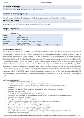 Supriya_Resume | DOCX | Computer Software and Applications | Computing