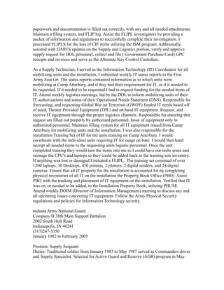 CHRISTOPHER D | DOC | Logistics | Business