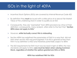 409 a primer for NY state bar oxford valuation partners_Sanjay | PPT