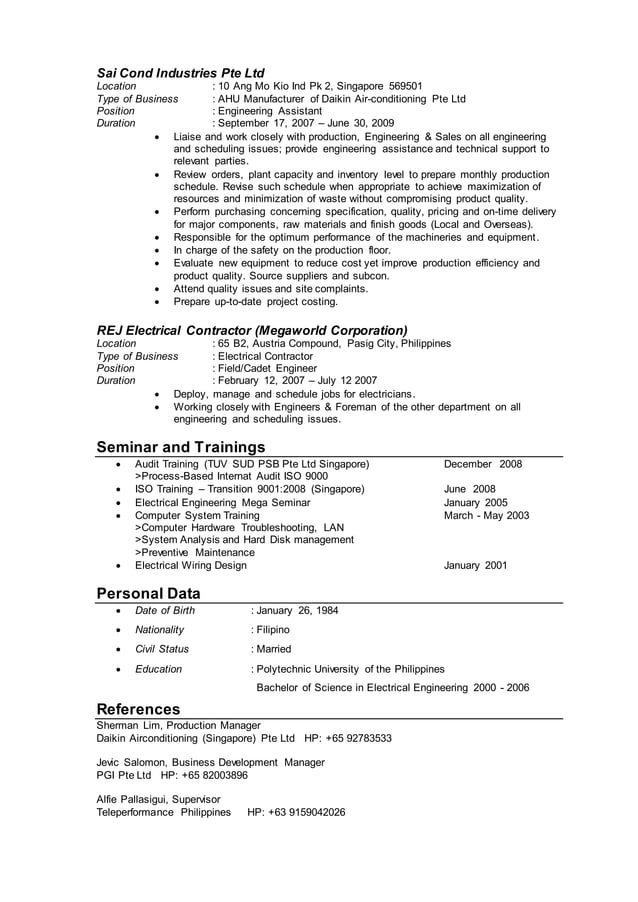 Mark Batalon Resume 2015 | PDF