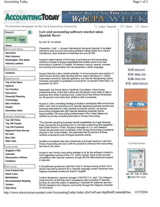 Accounting Today Simply Accounting Article | PDF | Business Accounting ...