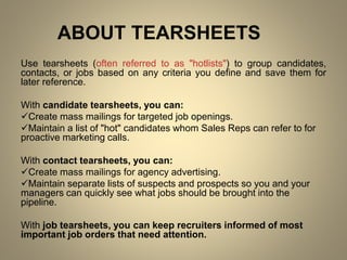 Bullhorn Tearsheets PPT | PPTX