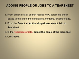 Bullhorn Tearsheets PPT | PPTX