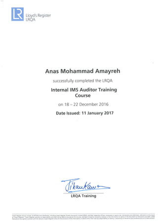 IMS Internal Audit | PDF
