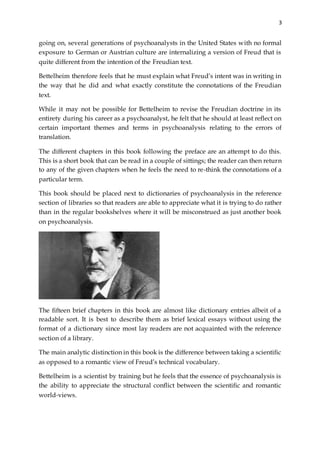 Bruno Bettelheim on 'Freud and Man's Soul' | DOCX