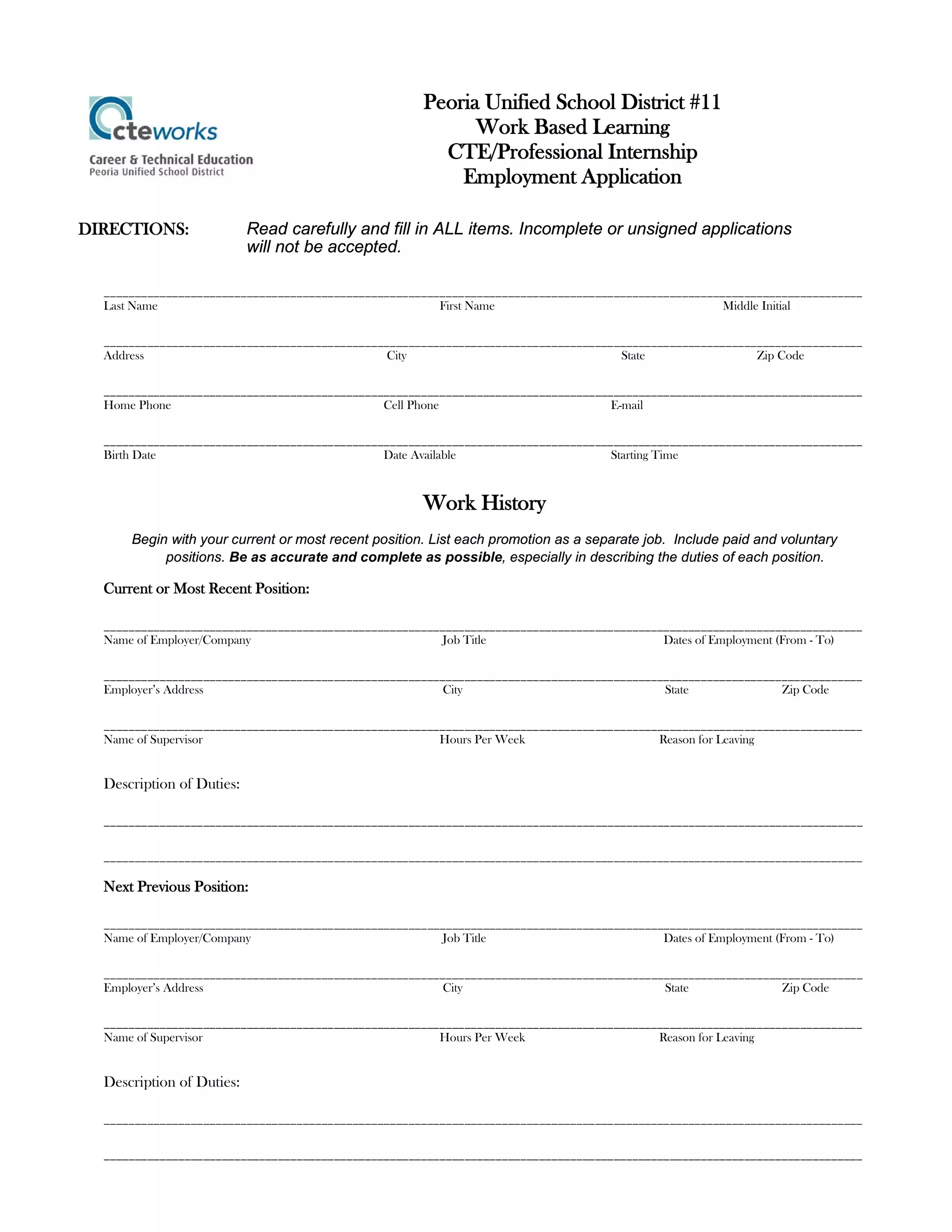 Application assignment | PDF