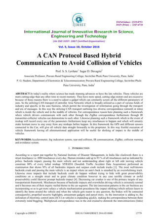Introduction to CAN protocol | PDF | Computing | Technology & Computing