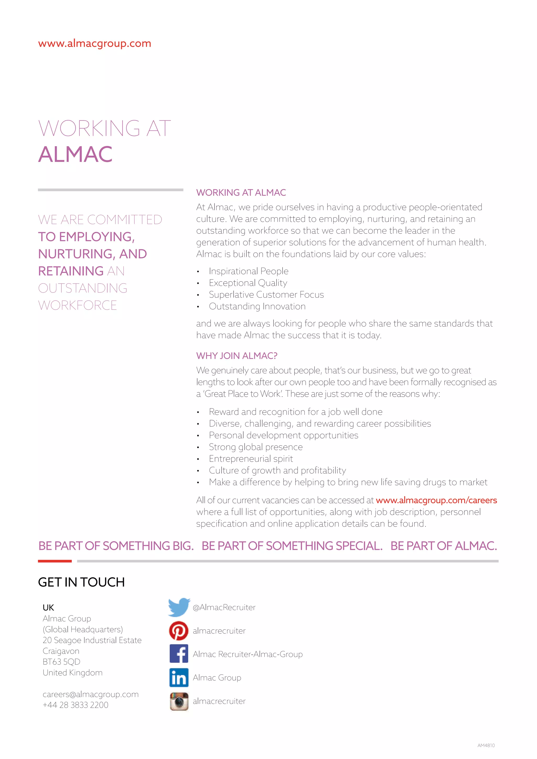 Working For Almac | PDF