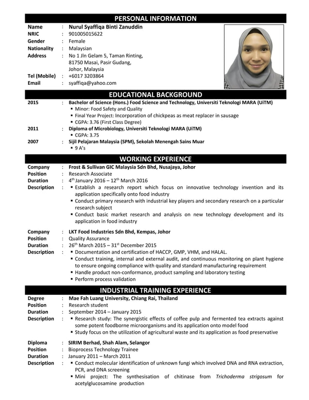 CV_NURUL SYAFFIQA | PDF