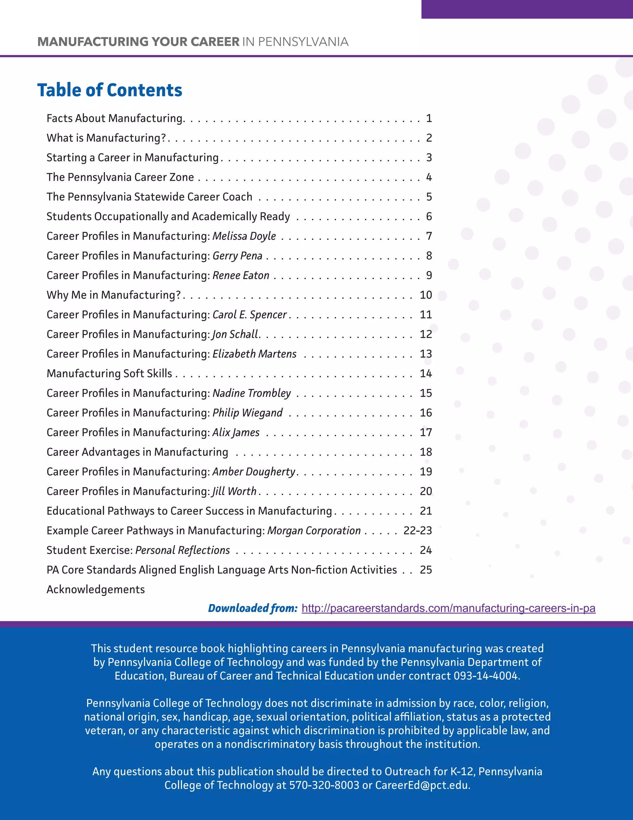 Manufacturing Booklet 2014 B | PDF