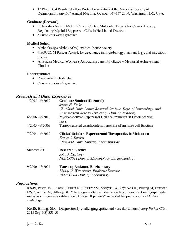 CV Jennifer Ko 10.2015