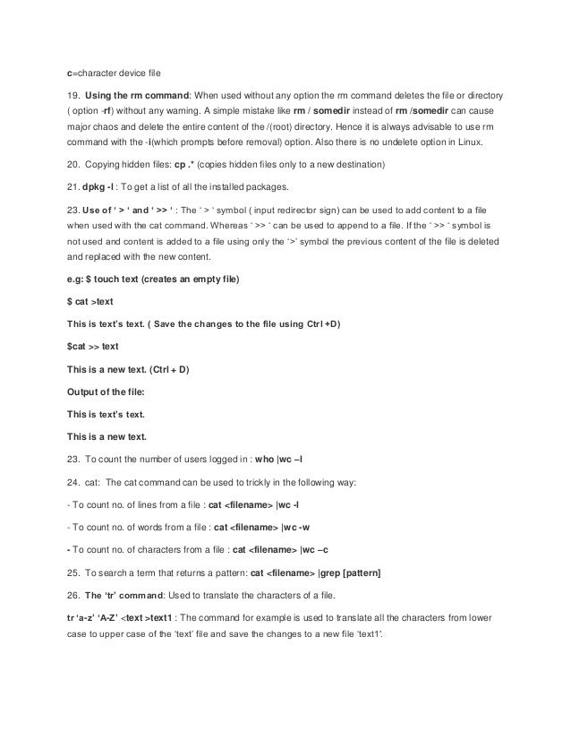 40 basic linux command