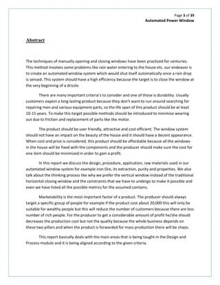 Automated Window System | PDF