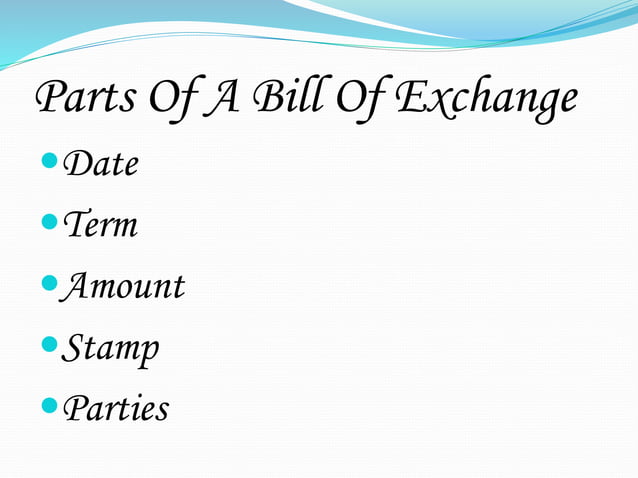 bill of exchange | PPTX | Business Accounting & Finance | Business