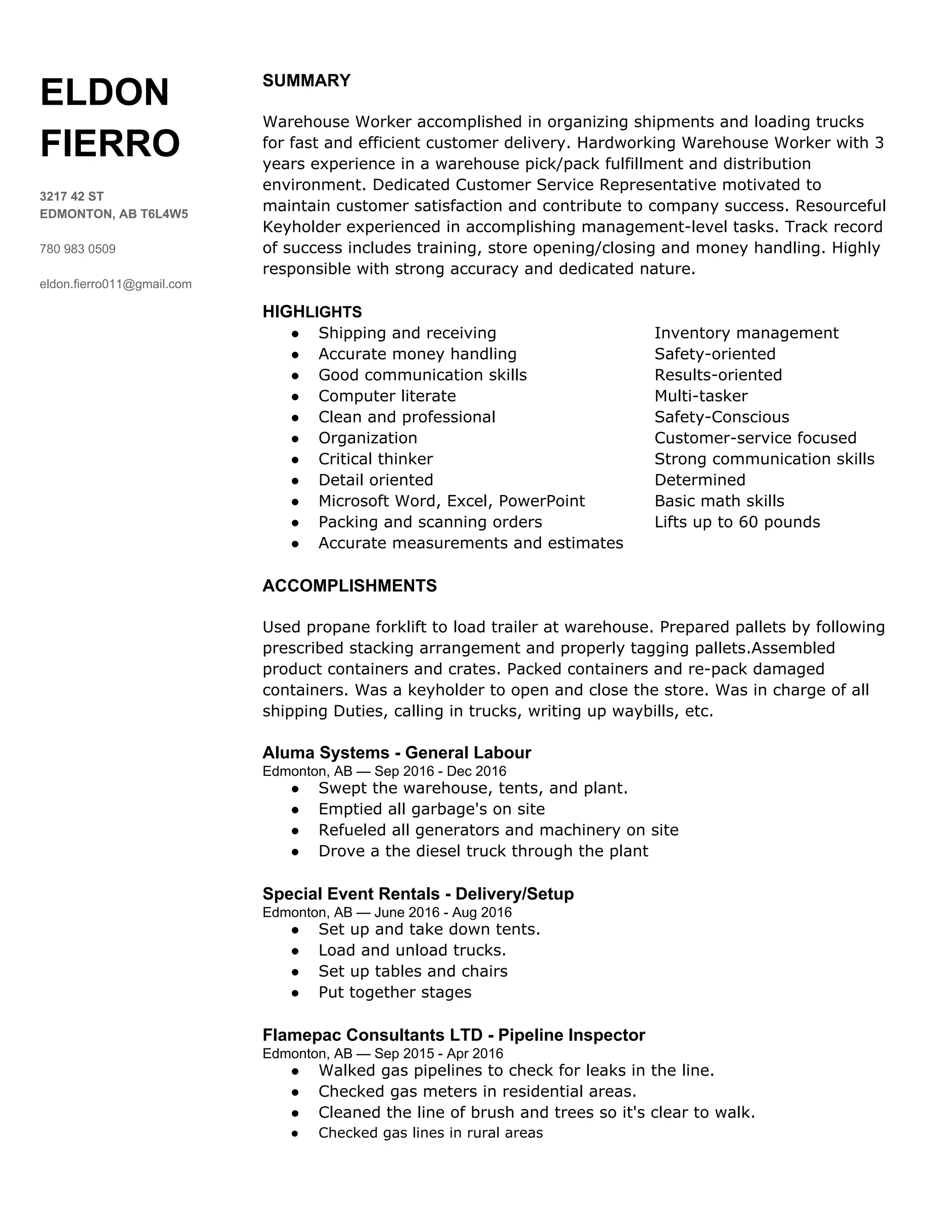 Resume (3) | PDF