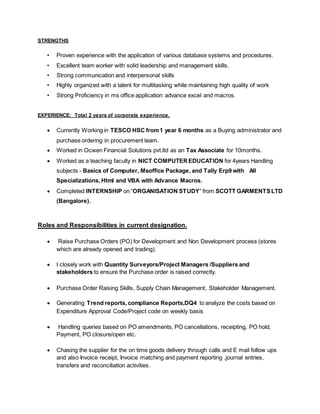 Jayashree V_CV | PDF