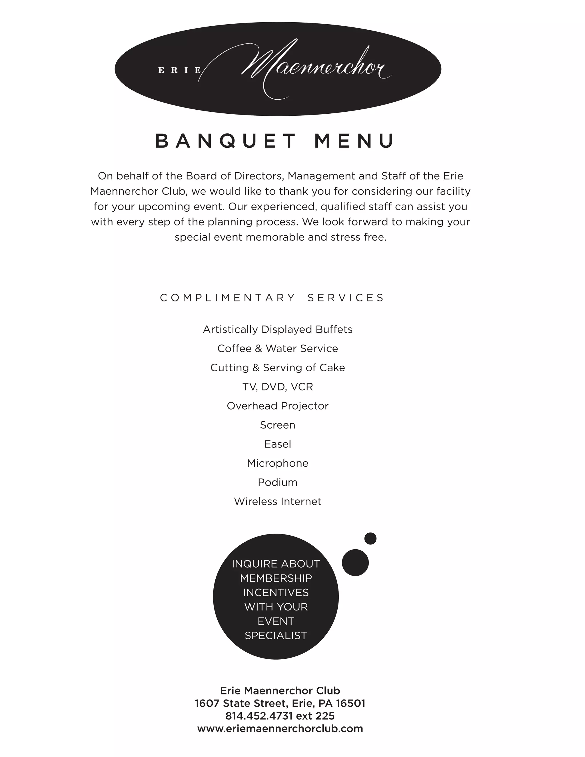 EMC Banquets | PDF