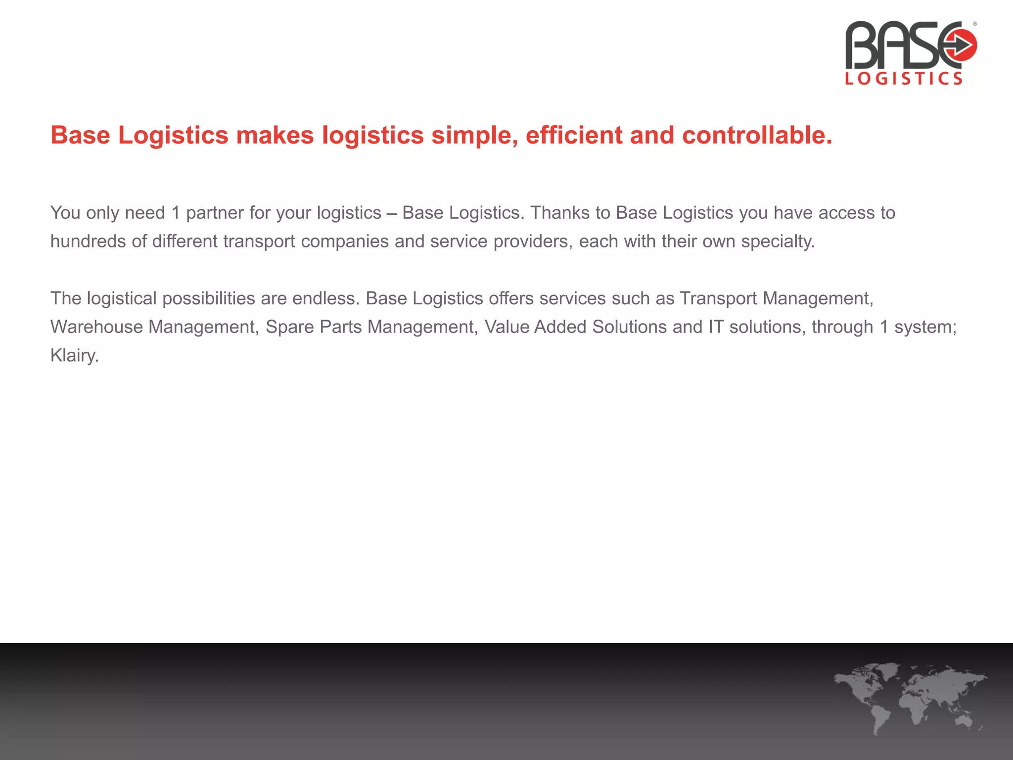 Base Logistics company profile - EN | PDF