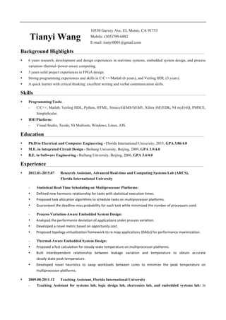 Tianyi_Wang_Resume | PDF