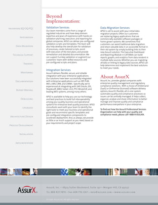 assurx-services-brochure | PDF