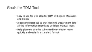 TDM tool | PPTX