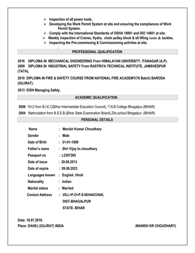 MANISH_RESUME | PDF