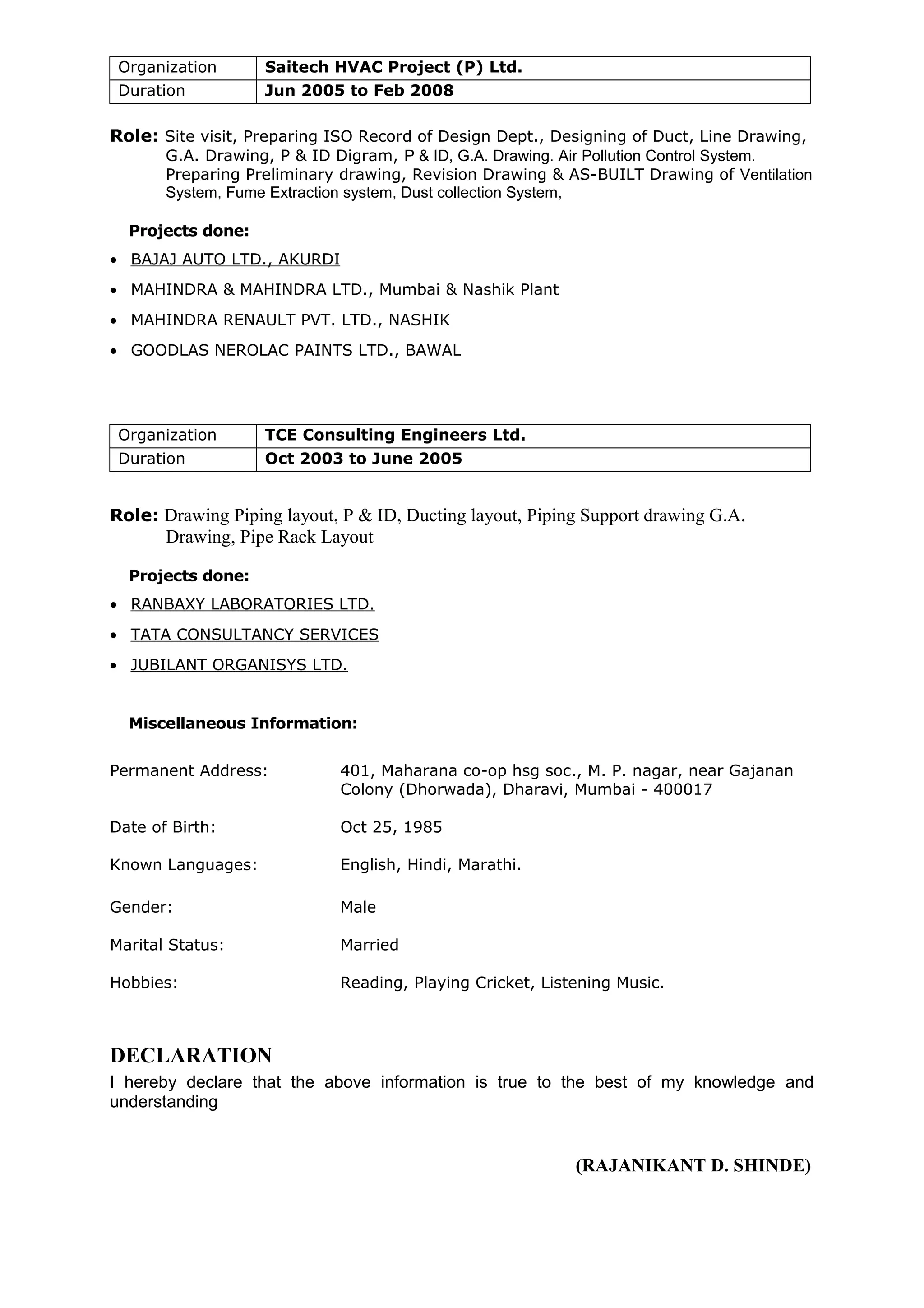 Rajnikant shinde | PDF