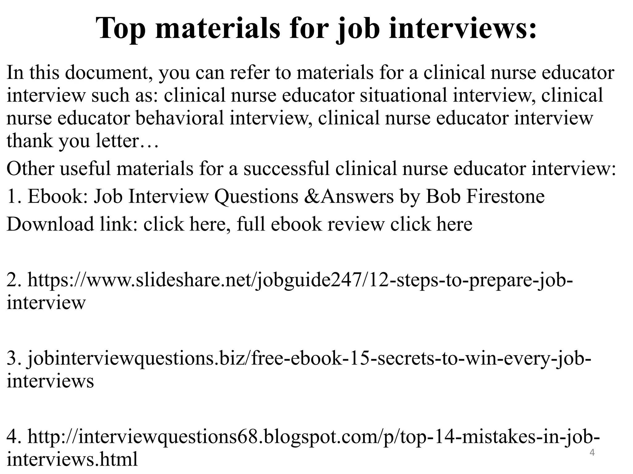 40 Clinical Nurse Educator Interview Questions And Answers Pdf PPT 40 Clinical Nurse Educator Interview Questions And Answers Pdf PPT