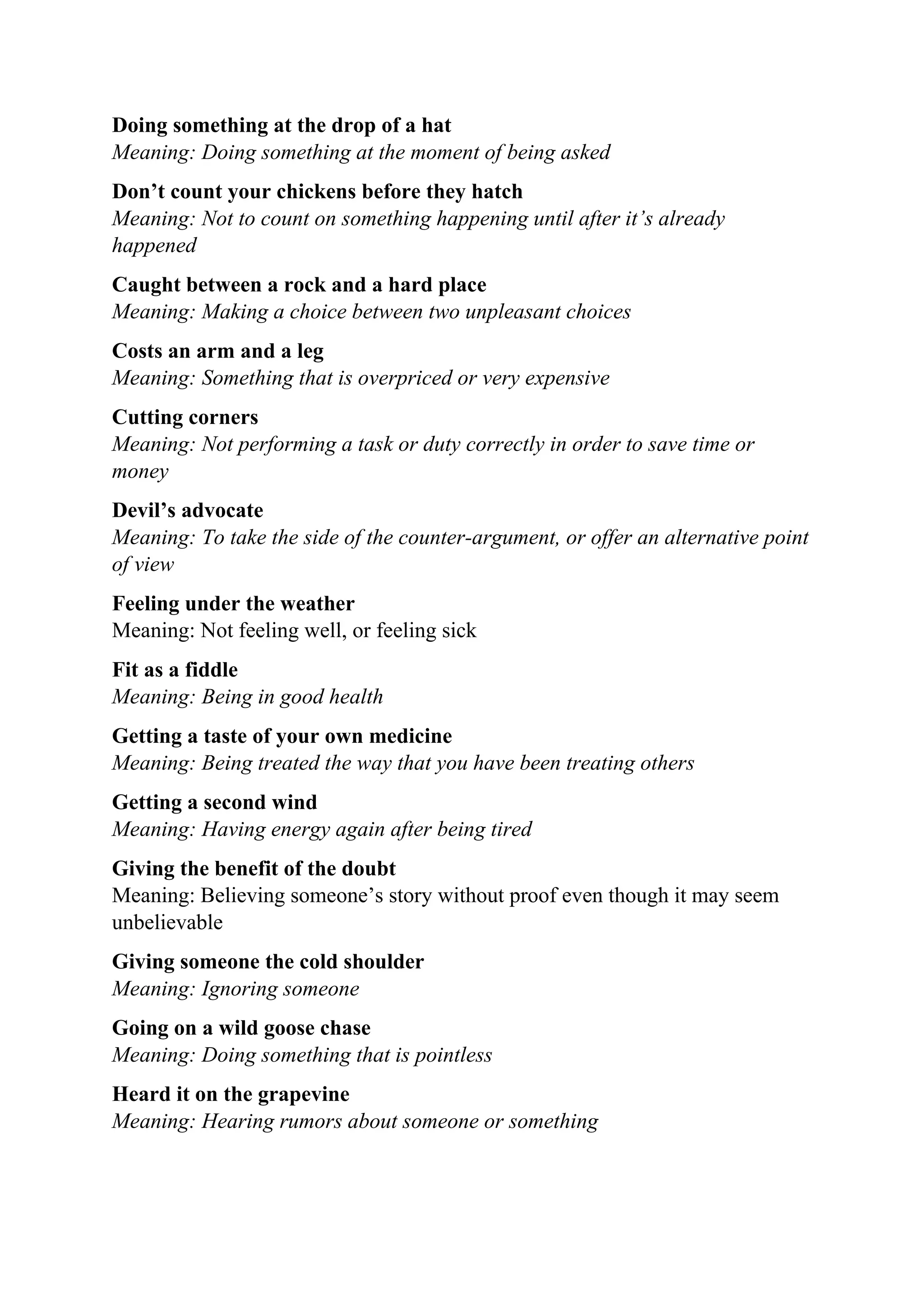 40 Commonly Used and Popular English Idioms.docx