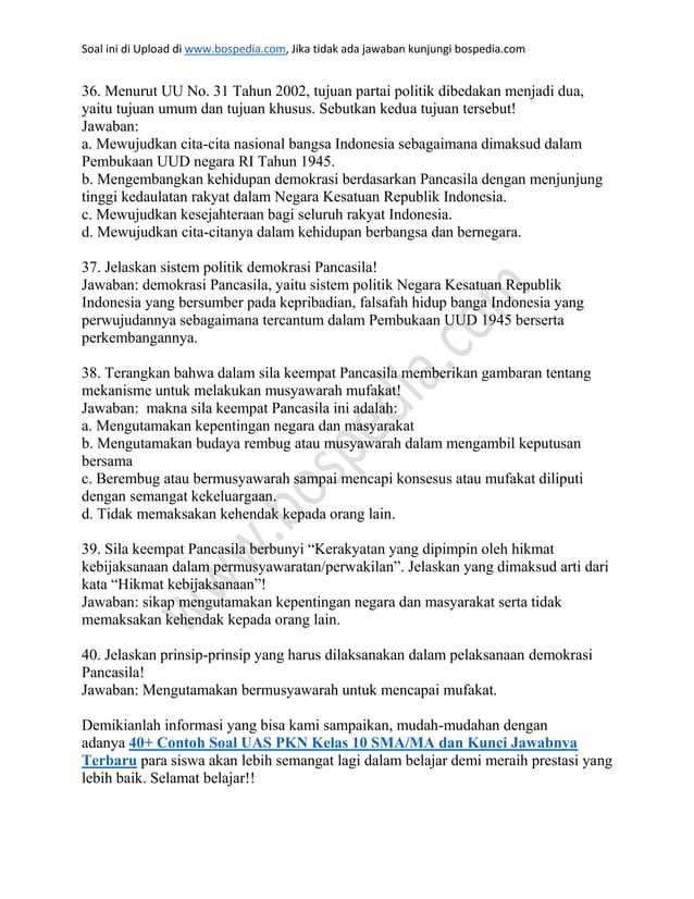 40+ Contoh Soal UAS PKN Kelas 10 SMA MA dan Kunci Jawabnya.docx