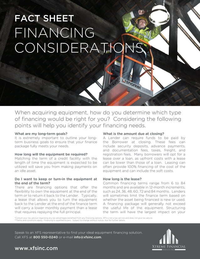 XFS Financial Considerations | PDF