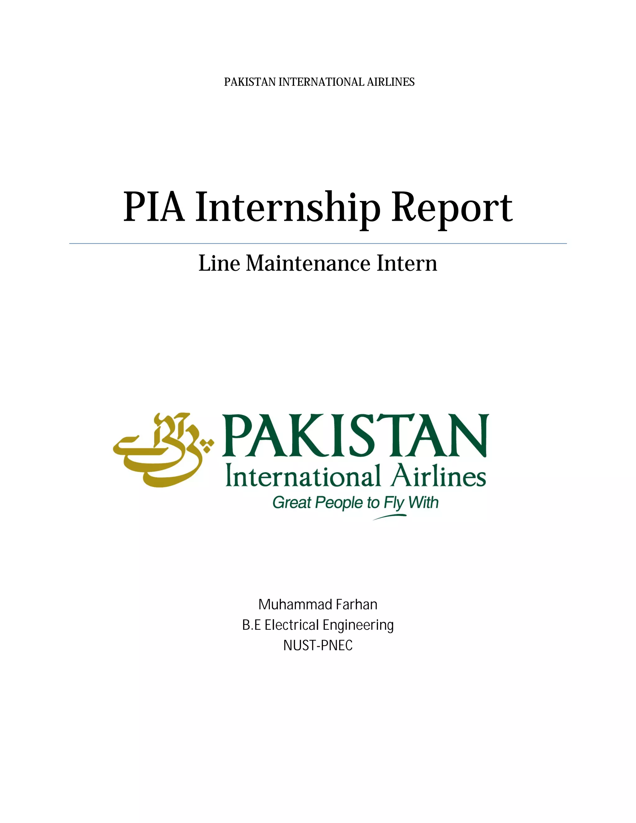 PIA Internship Report | PDF
