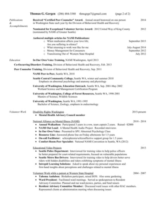 Tom Gergen Resume MH field 2015 | DOC
