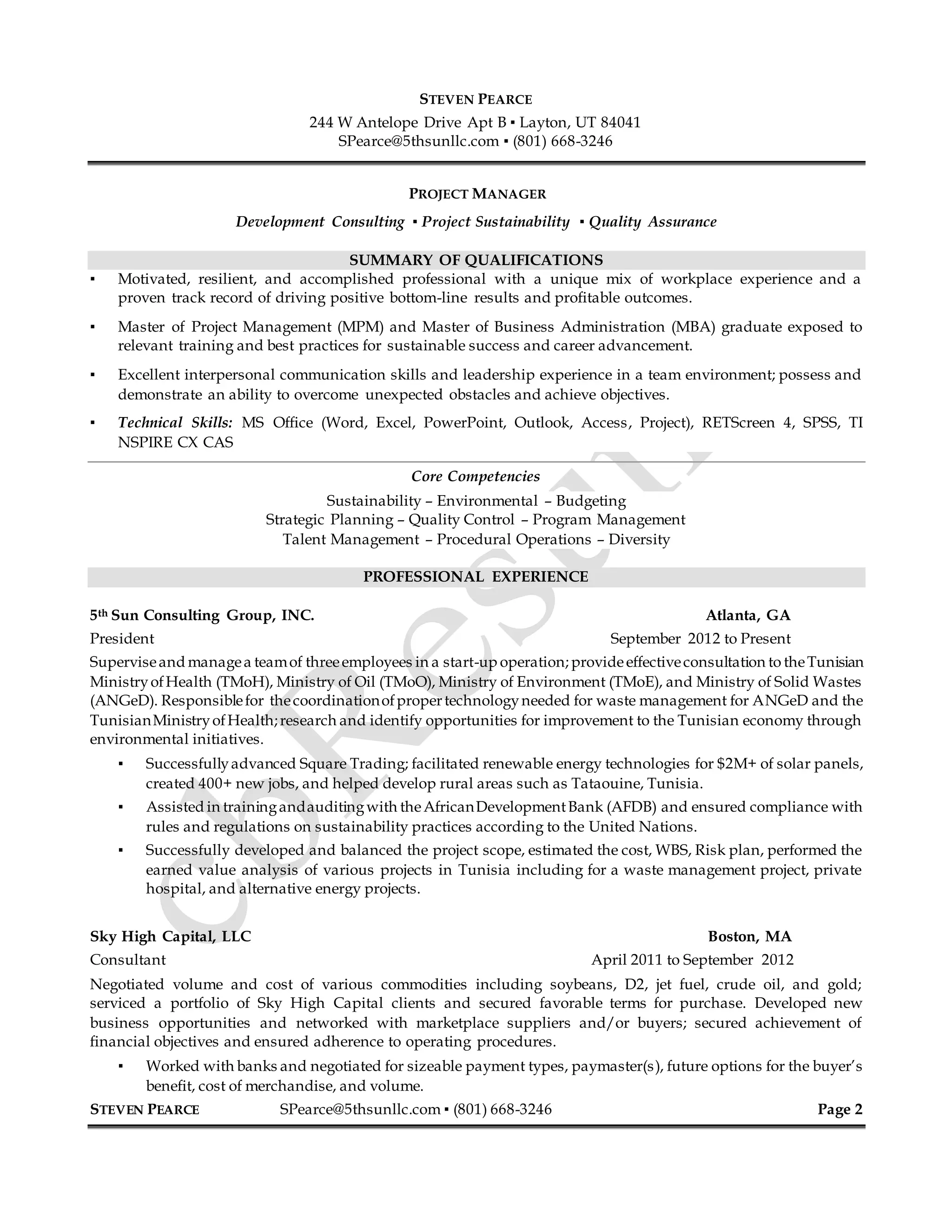 Steven Pearce Resume (3) | DOCX