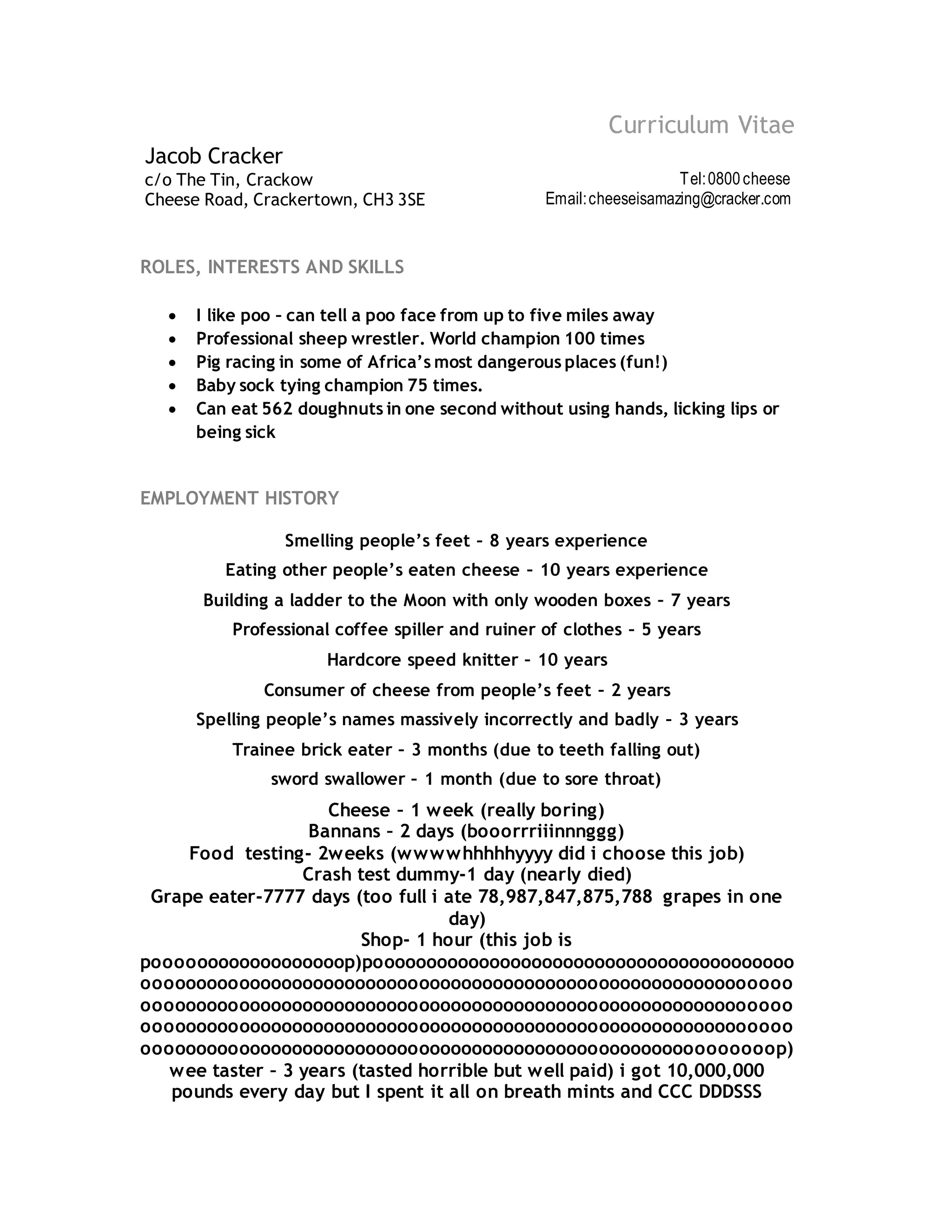 CV - CRACKER, Jacob | PDF