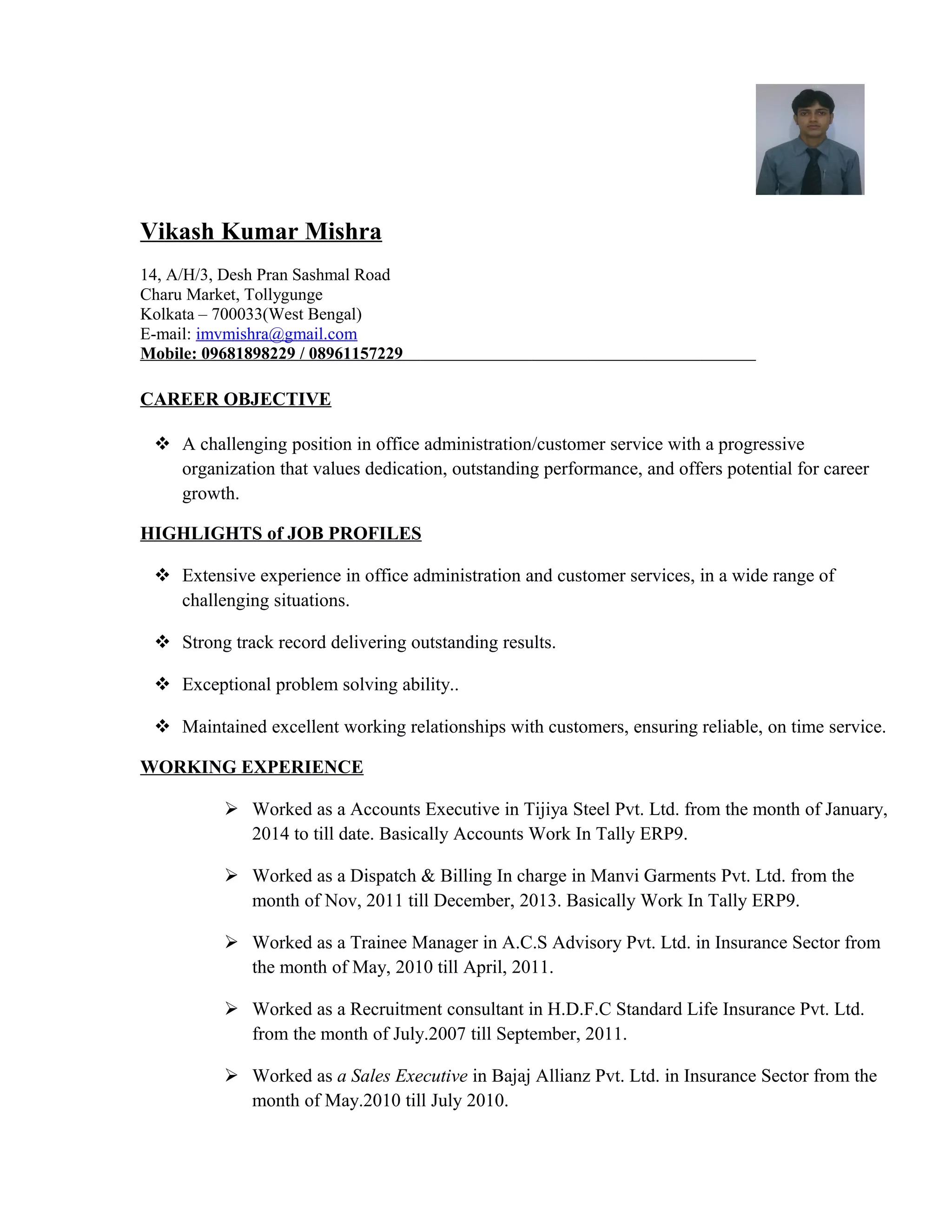 Vikash Resume | DOC
