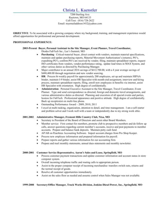 CLK Resume 12 16 | DOC | Human Resources | Business