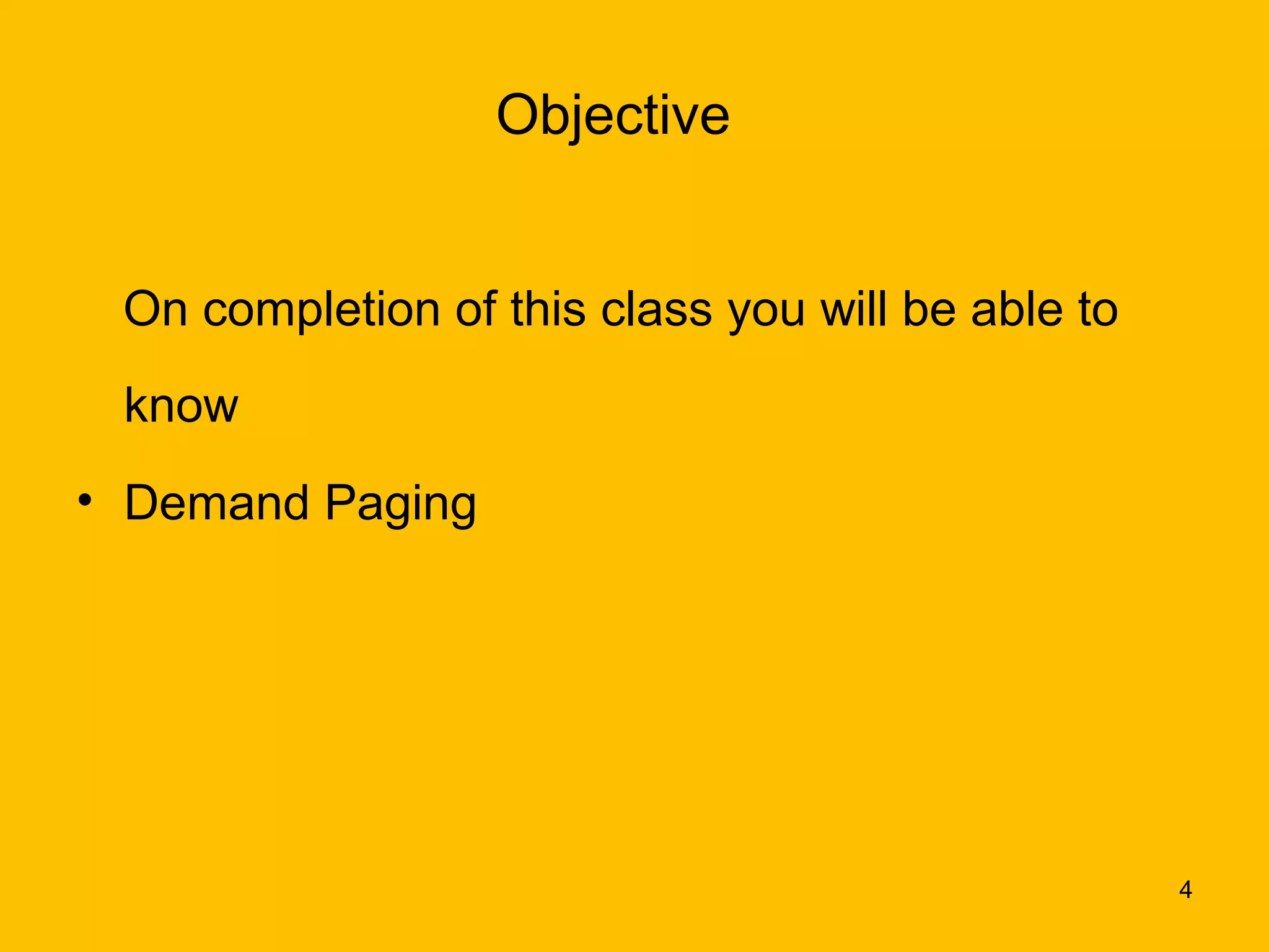 40 demand paging | PPT | Data Storage and Warehousing | Computing