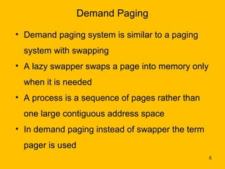 40 demand paging | PPT | Data Storage and Warehousing | Computing