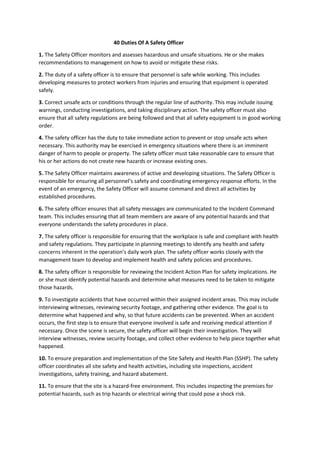 40 DUTIES OF A SAFETY OFFICER.pdf